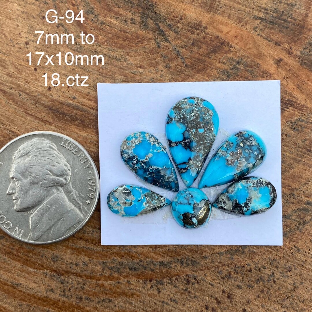 Rare Blue Bird Turquoise Cluster Cabochon ( G94 ) Losse Gemstone ...