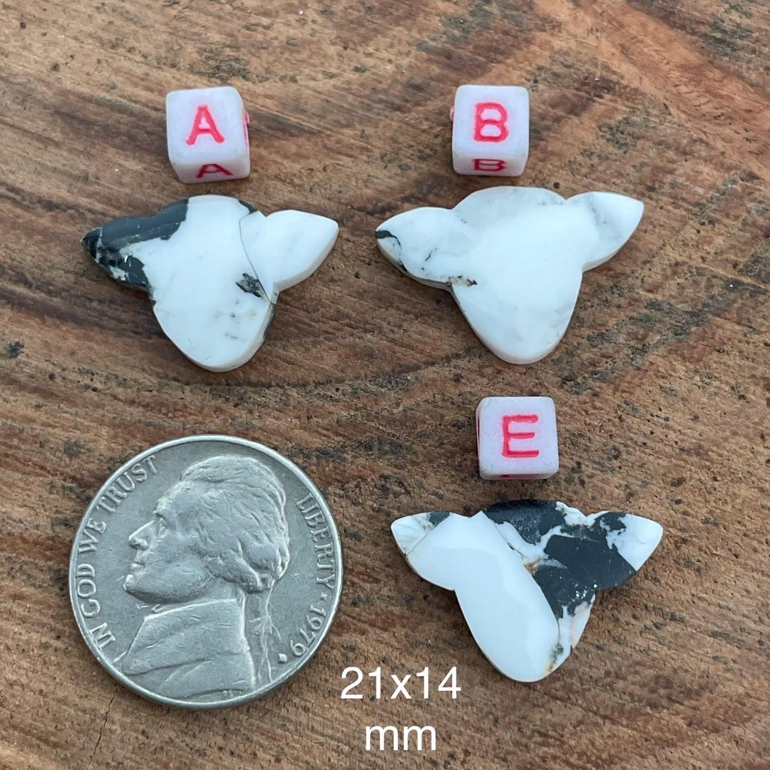 Natural White Buffalo Sheep Head Cabochon . ( A188 ) Loose Gemstone ...