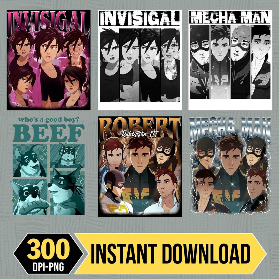 Dispatch Game Characters PNG Download, Vintage Bootleg Designs ...