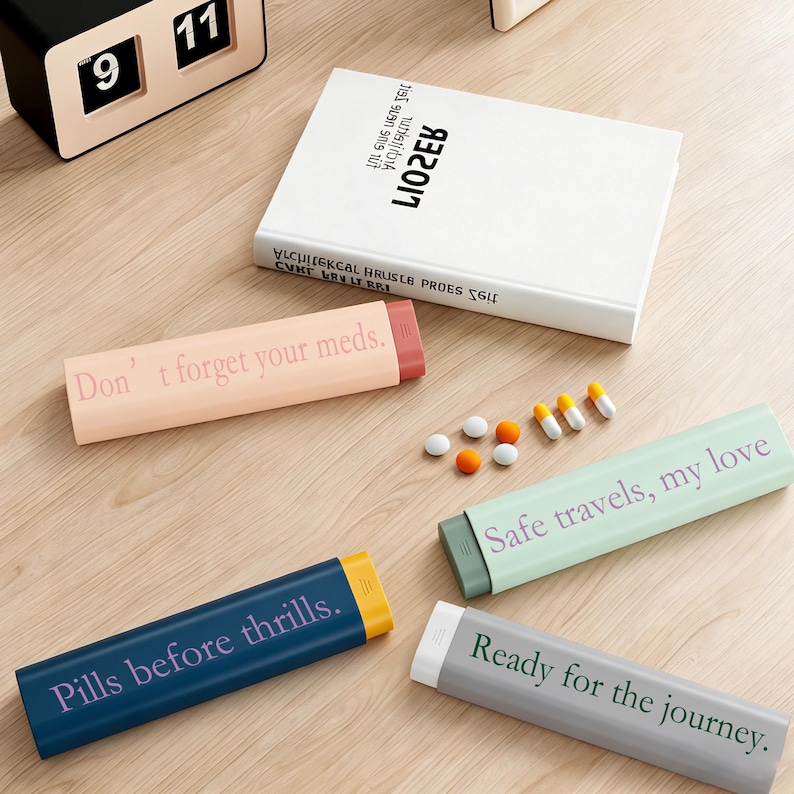 Personalised 7 Day Pill Organiser, Portable Weekly Medication Storage ...