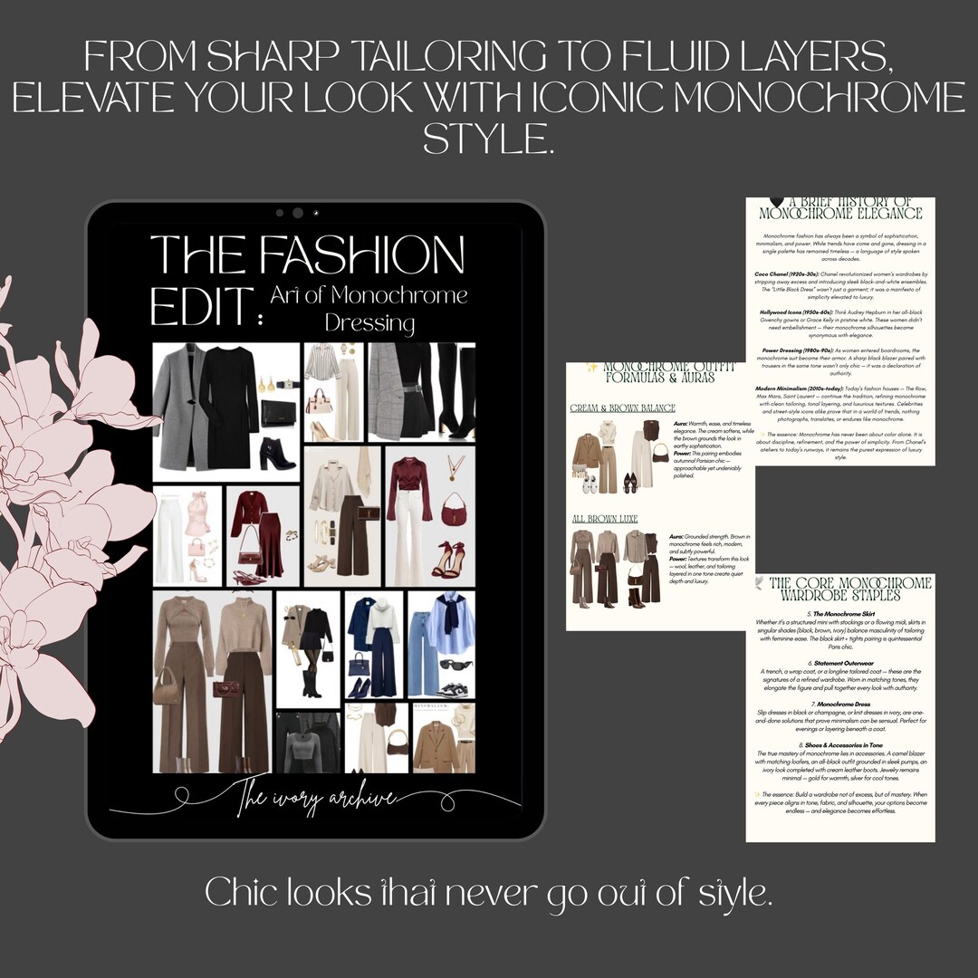 Monochrome Style Guide | Chic Capsule Wardrobe Outfits + Black & White ...