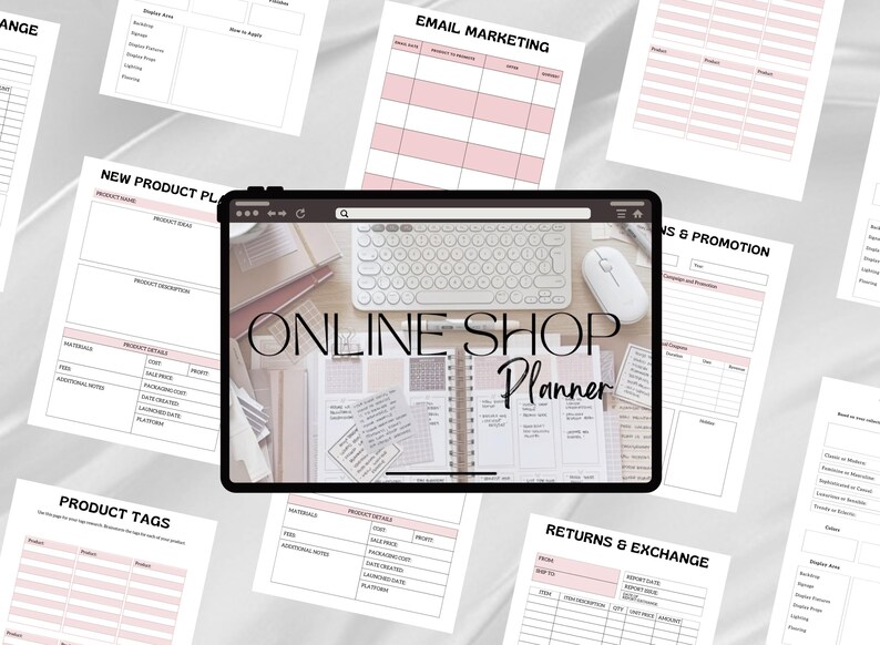 Small Business Planner | Online Shop Startup Kit | Product Launch ...