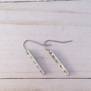 Silver Vote Earrings, Political Jewelry, 2024 Election, Patriotic ...
