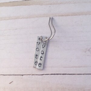 Silver Vote Earrings, Political Jewelry, 2024 Election, Patriotic ...