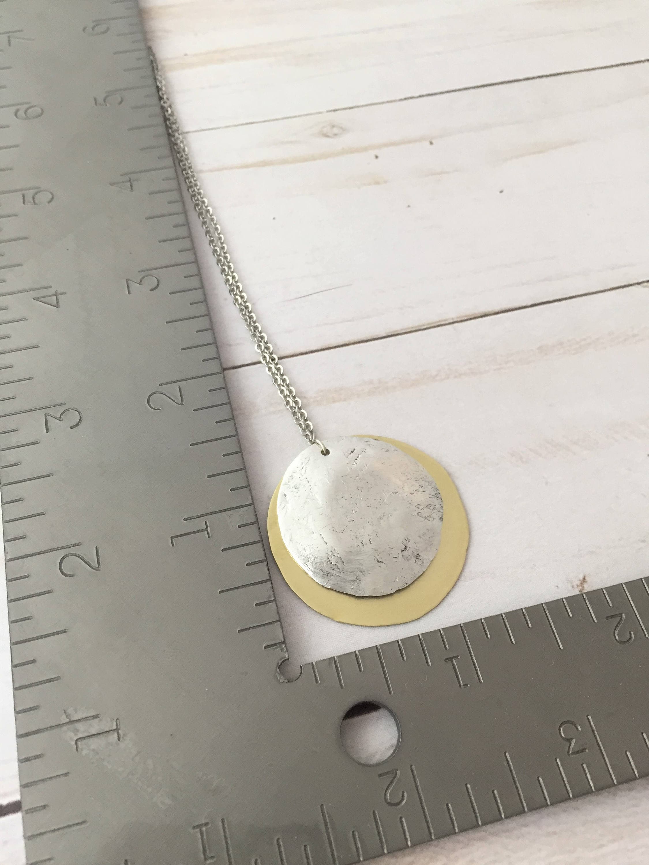 Collar de eclipse solar collar de sol y luna collar solar - Etsy España