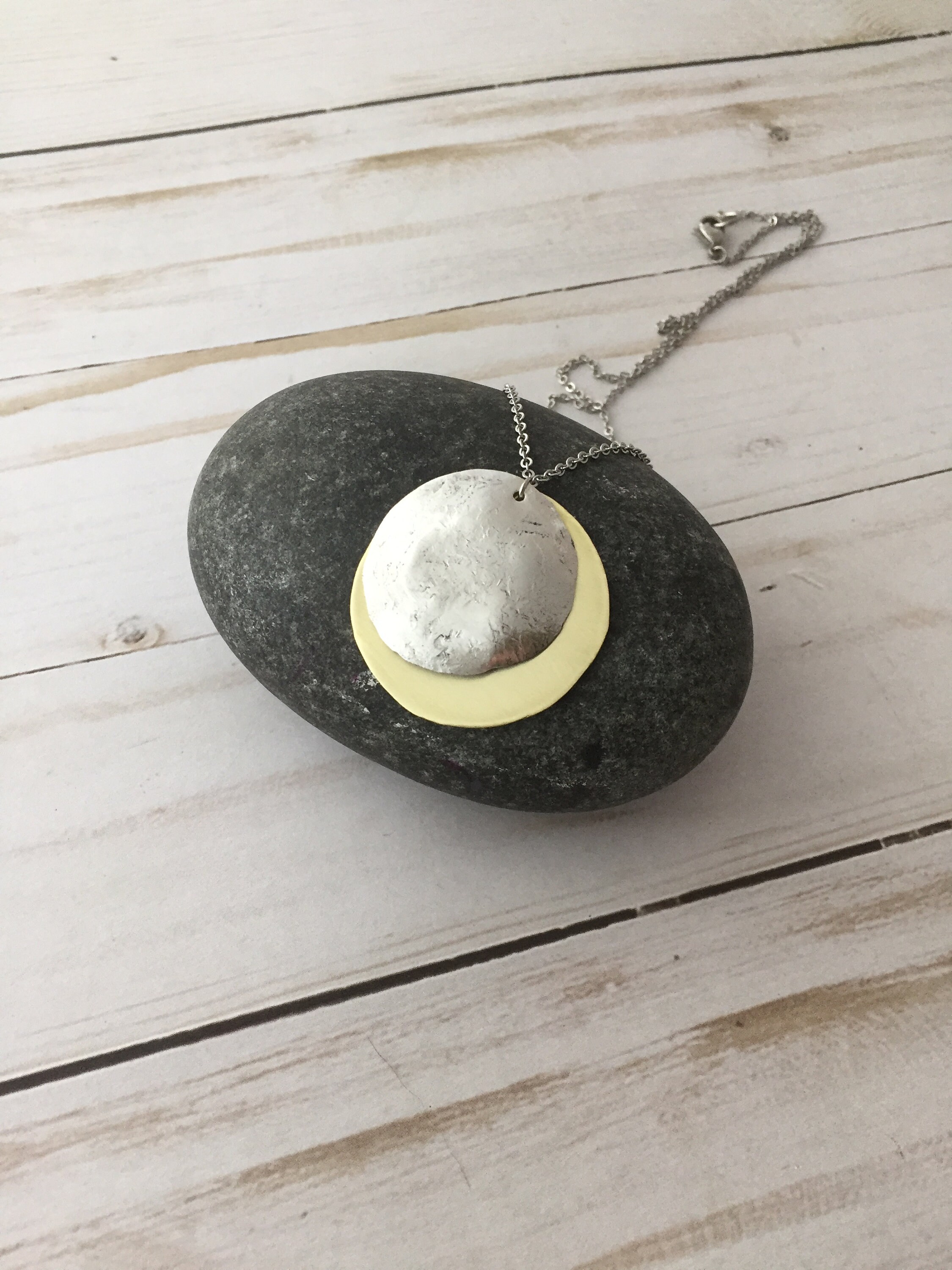 Collar de eclipse solar collar de sol y luna collar solar | Etsy