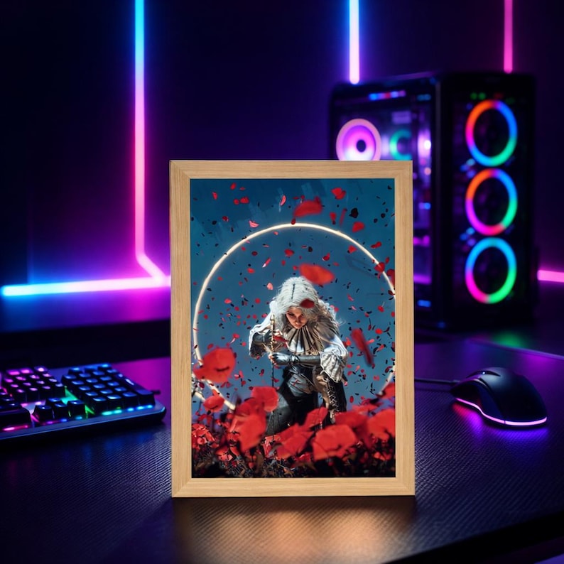 Clair Obscur Expedition 33 LED Lightbox Game Art Frame Glowing Night ...