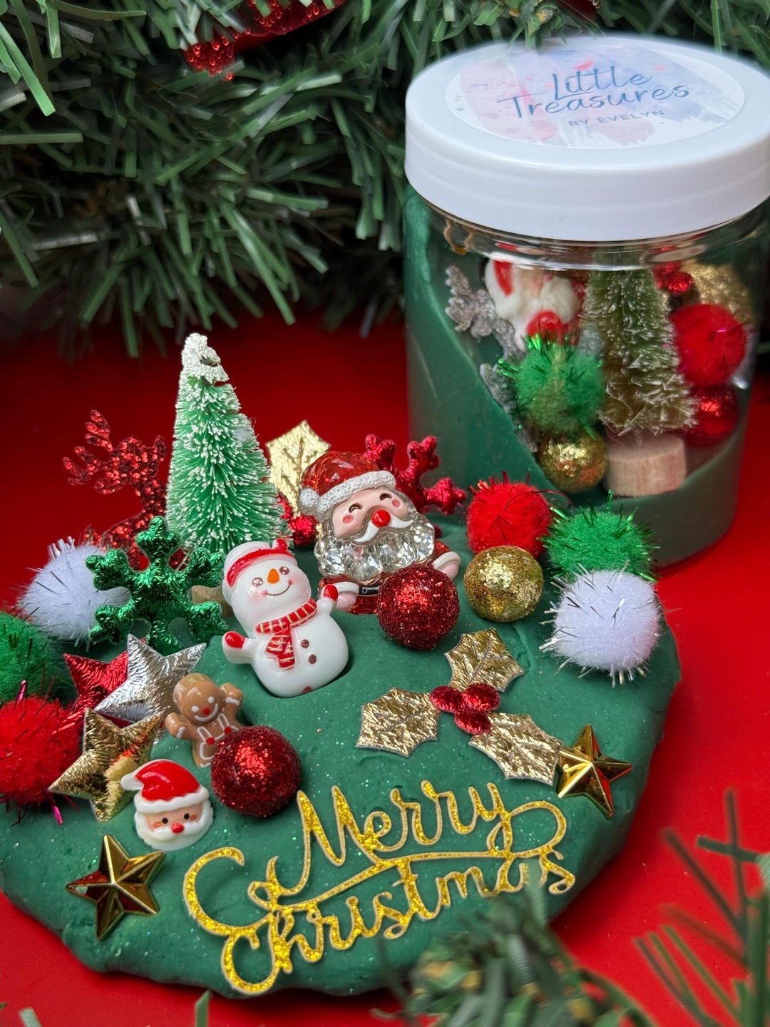 Christmas Sensory Playdough Kit – Play Dough Activity Set for Kids ...