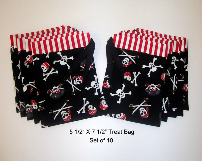 Private Listing Pirate Party Favor Bags/loot Bags set of 10 - Etsy
