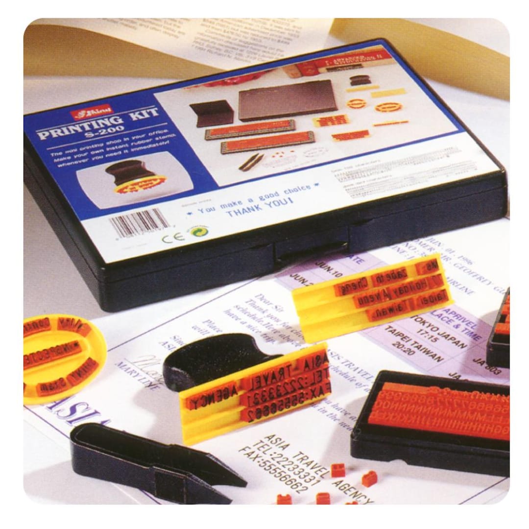 S-200 Rubber Stamp Kit (make Your Own Stamps) - Just Like the Old John ...