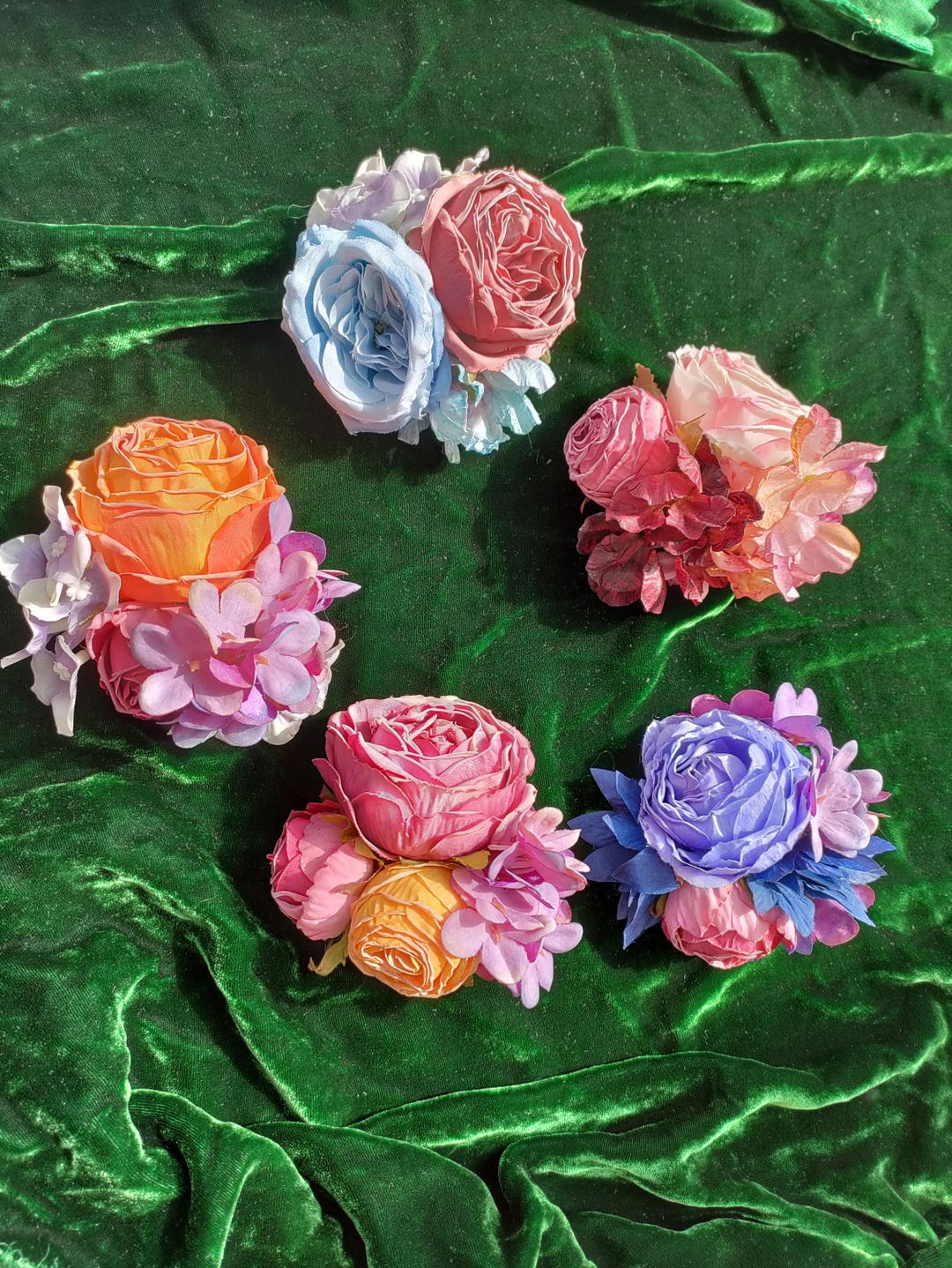 Flamenco Hair Flower, Frida Style Flower Hairpins, Hair Accessories 01 ...