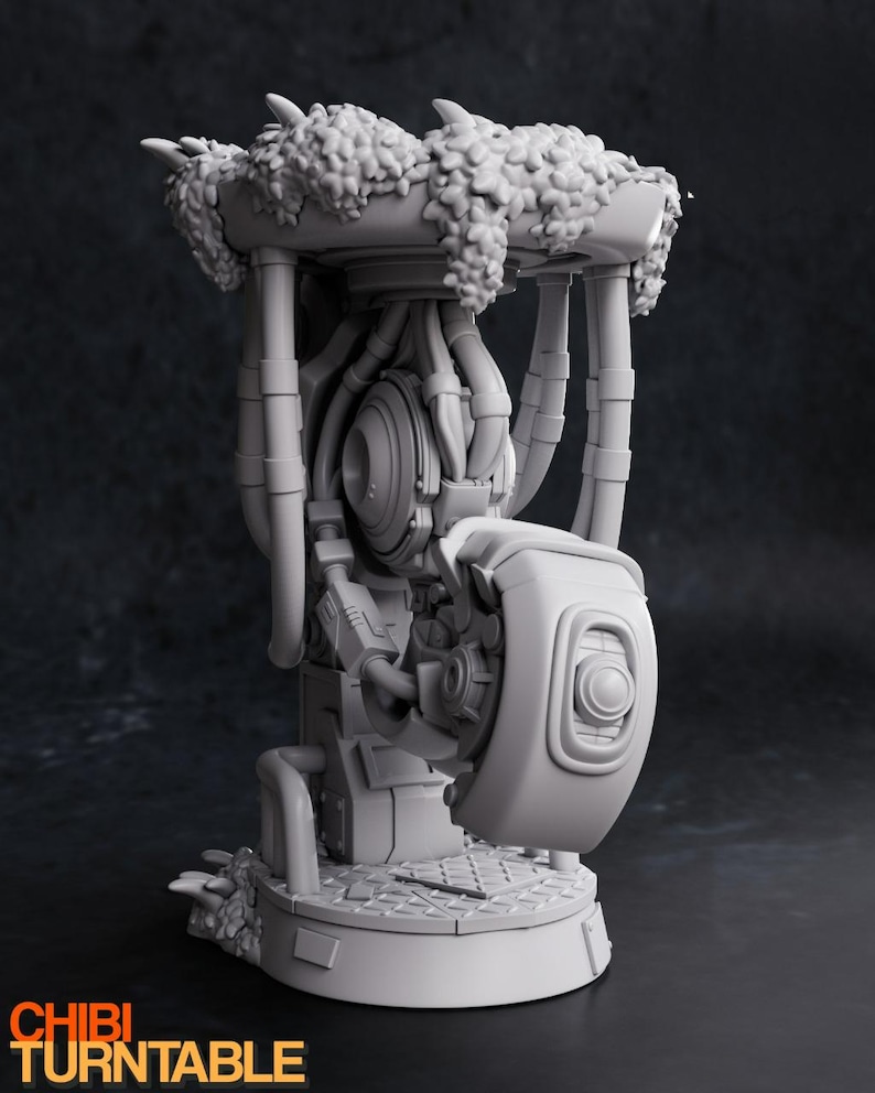 Glados Core STL | Portal Inspired AI Figure | Sci-fi Robotic Display ...