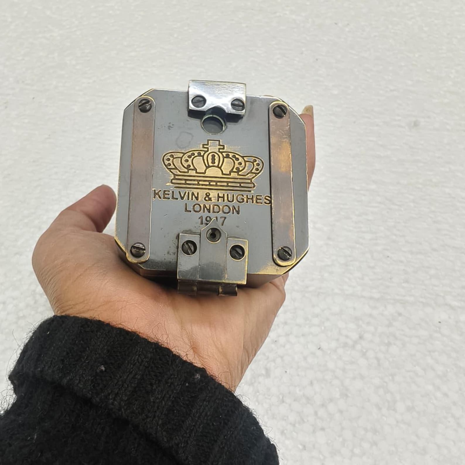 Antique Replica of Kelvin & Hughes Compass London 1947 Collectible ...