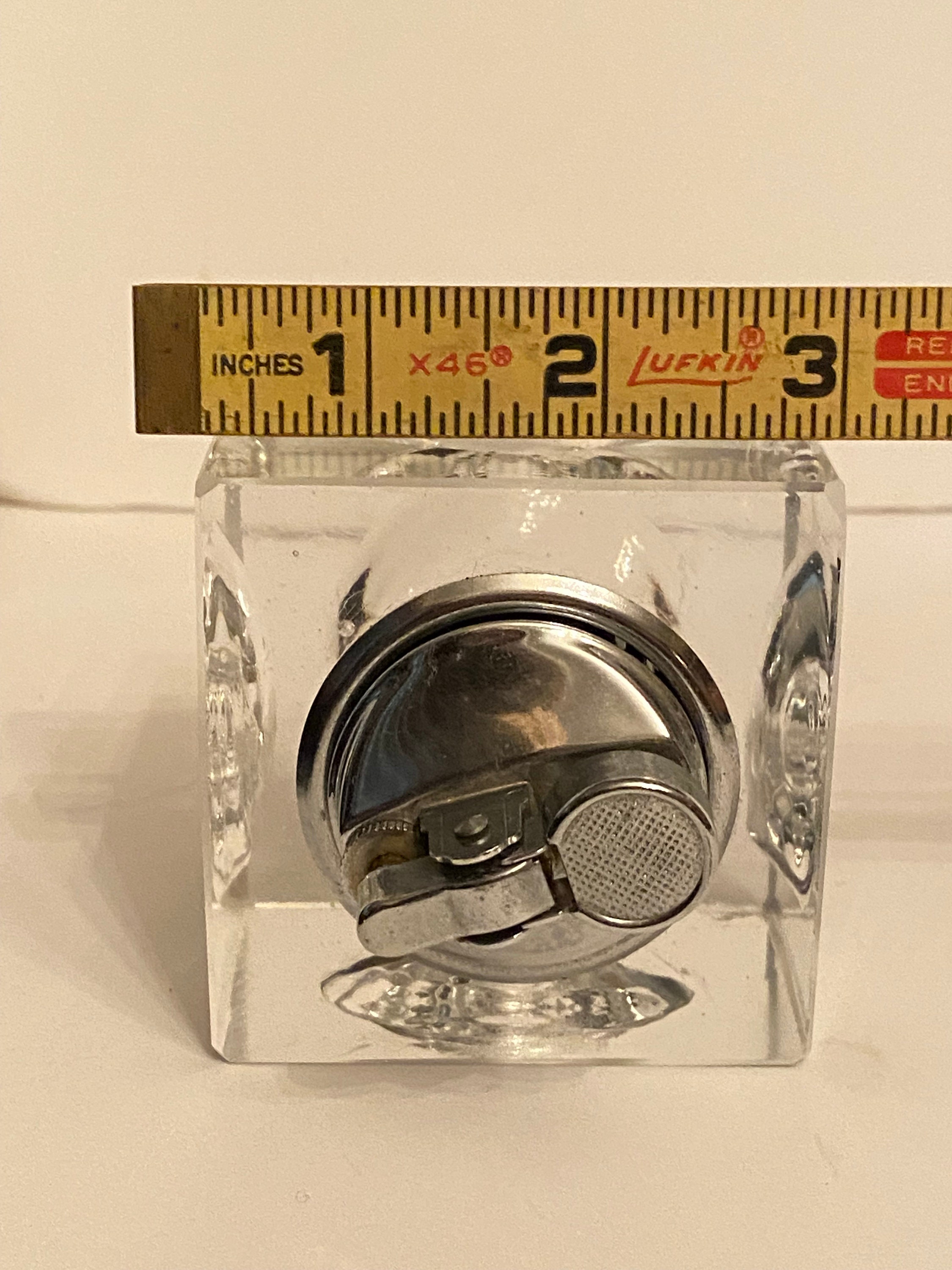 Vintage Cut Glass Square Retro Lighter, 1970 - Etsy