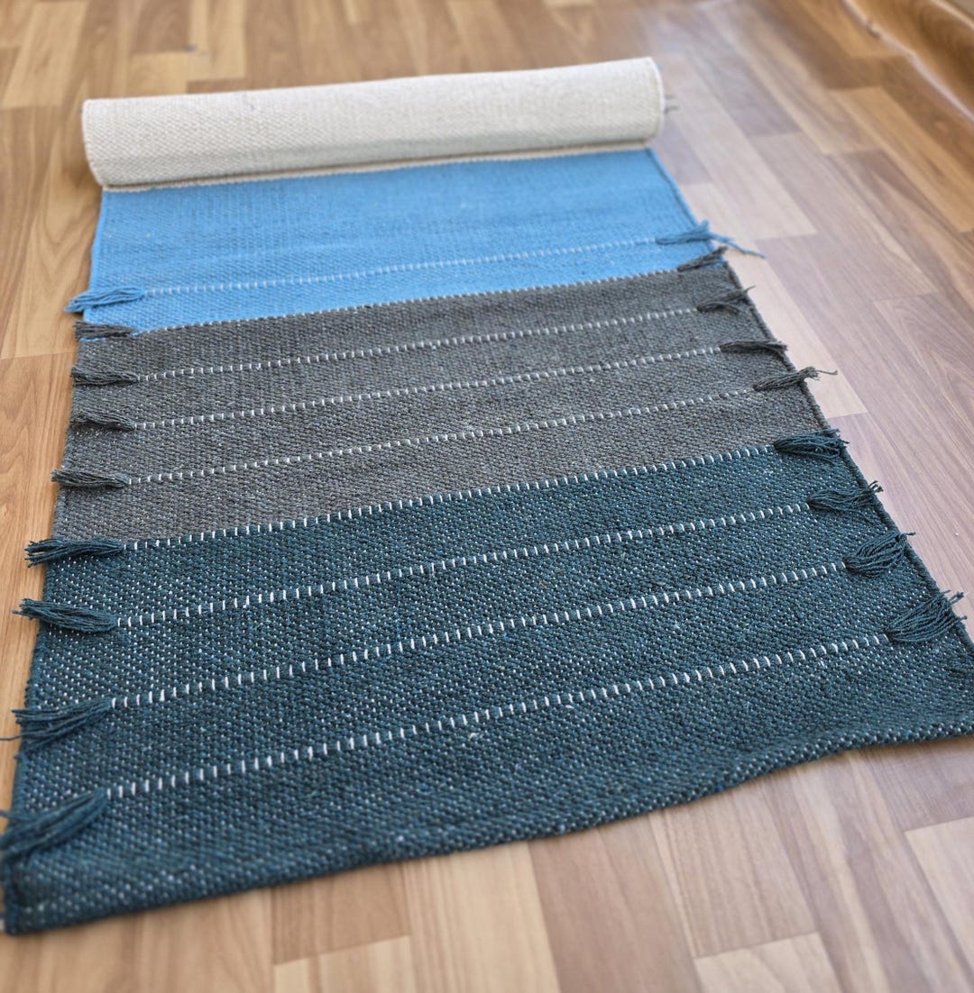 Organic Cotton Yoga Mat – Eco-friendly Non-slip Exercise Rug - Etsy