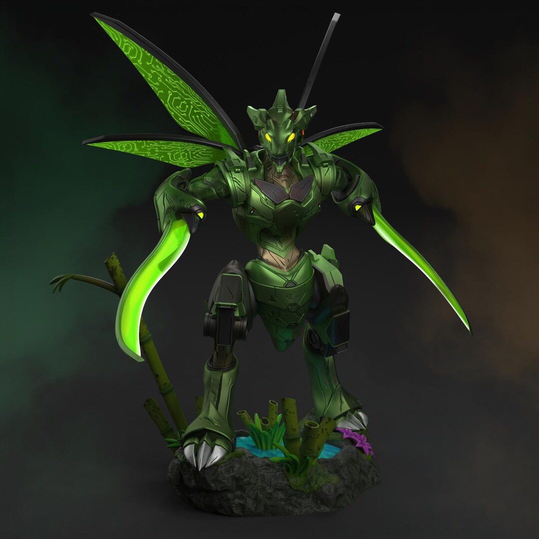 Pokémon – Scyther | Razor Wing Assassin STL Statue | 3D Print Model ...