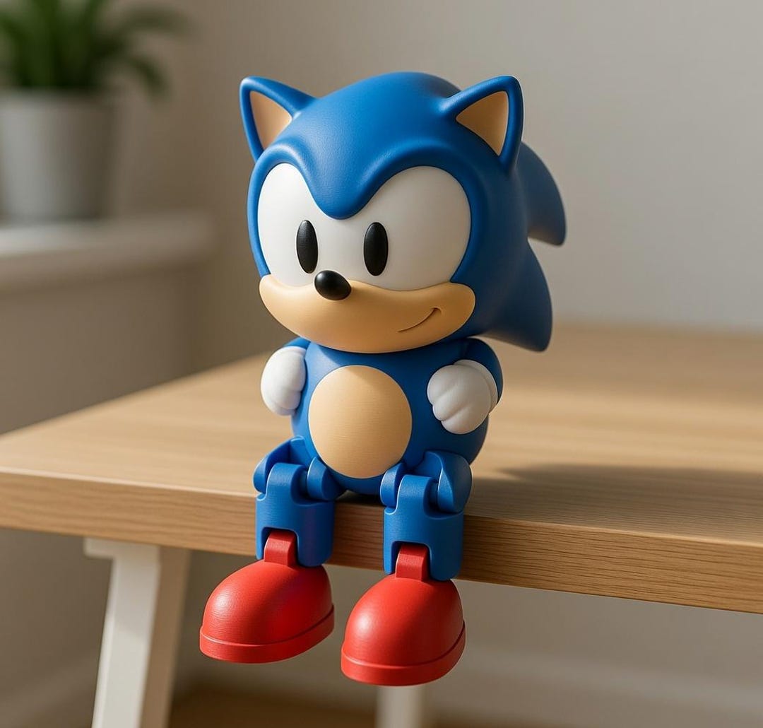 Sonic Flexi STL File - 3D Print - Optional Car Magnet Figure - Etsy