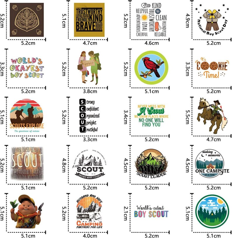 64pcs Boy Scouts Sticker- Vinyl Decals for Water Bottle ,laptop - Etsy