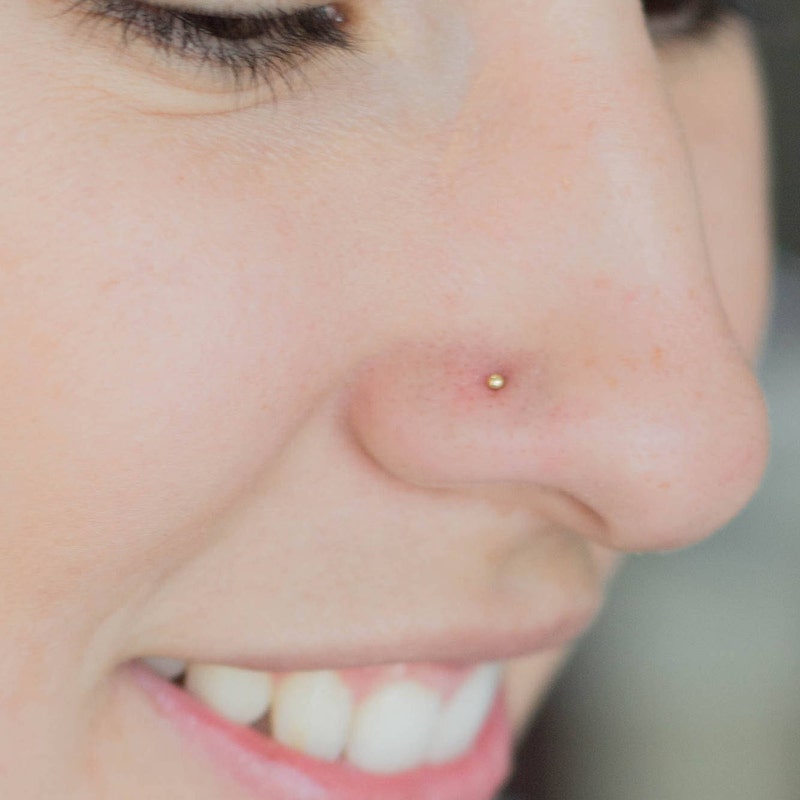Tiny Nose Ring - Etsy