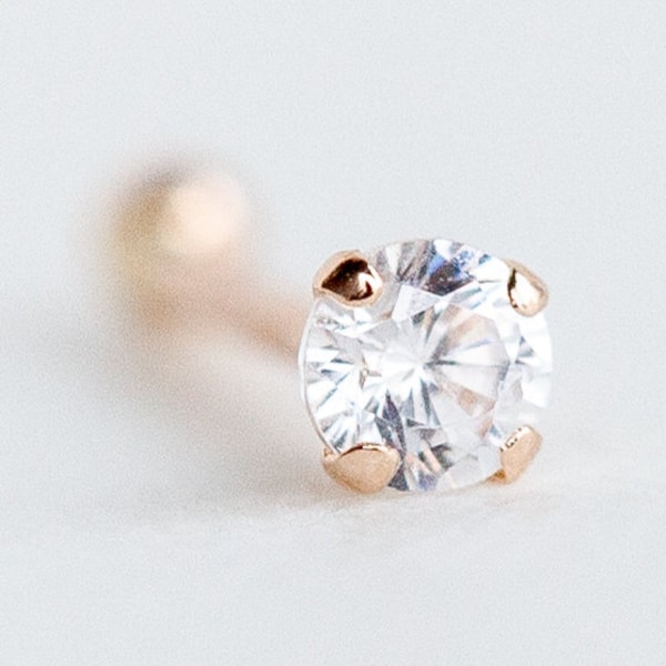 Micro Nose Stud - Etsy