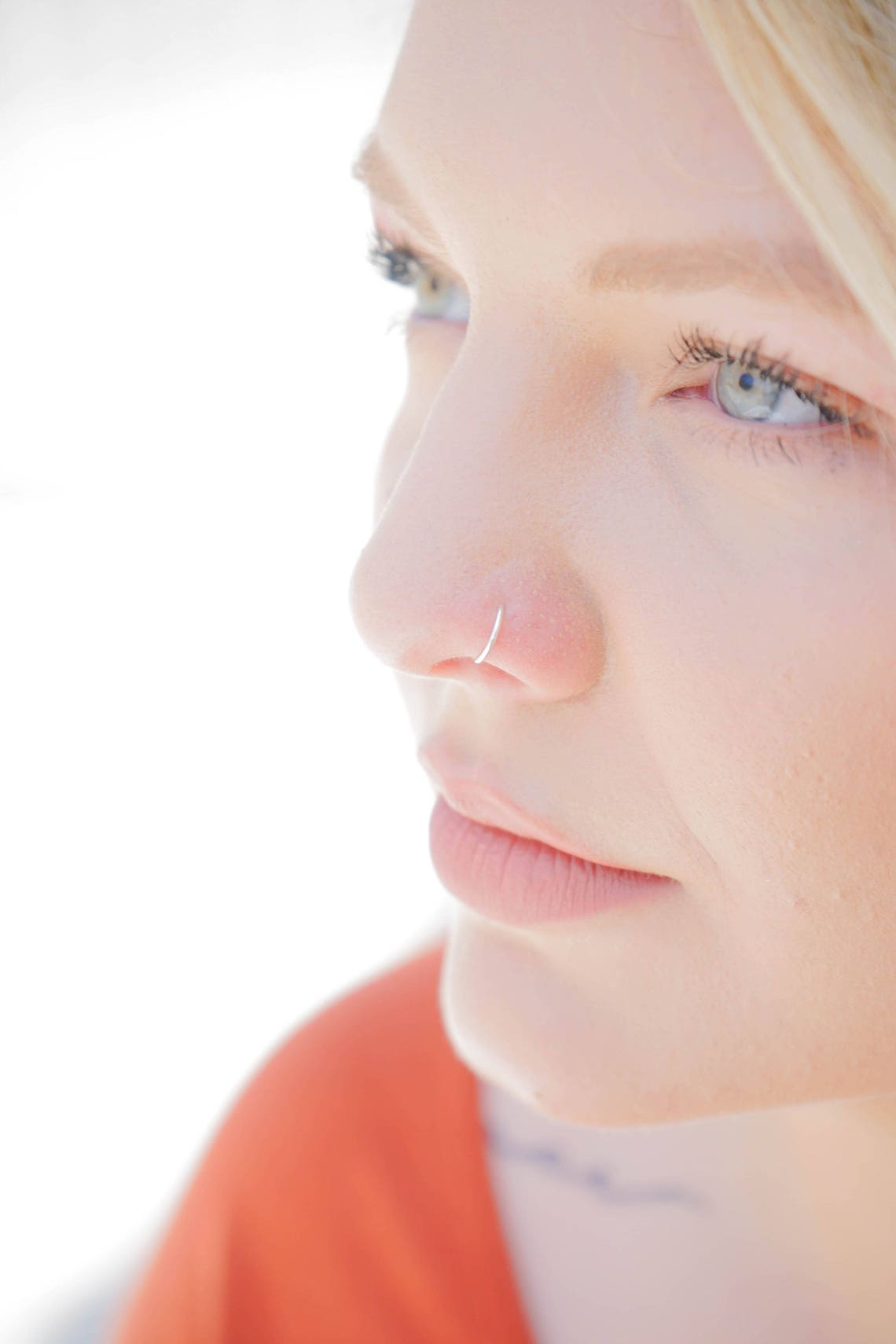 Snug Fitting Nose Ring Hoop Tight 20g Nose Ring Hoop Gold - Etsy