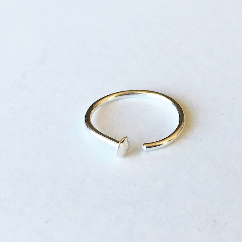 7mm Nose Ring Hoop Thin Gold Nose Hoop Ring 20 Gauge Nose - Etsy Ireland