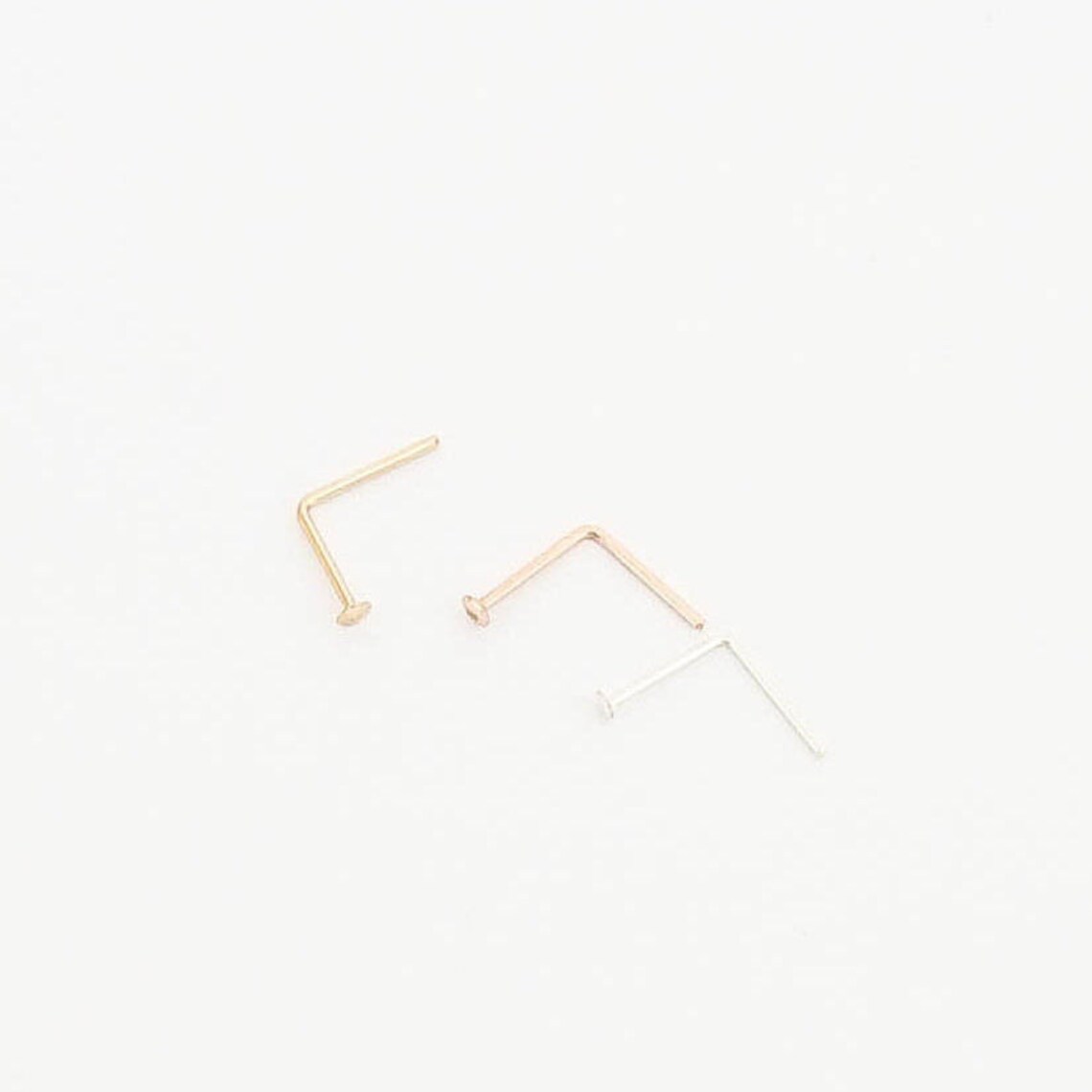 Tiny Nose Piercing Stud Dainty Nose Piercing Ring Dot Stud - Etsy