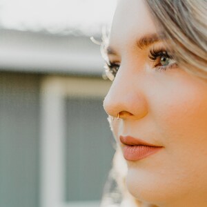 Septum Staple Retainer 16g 18g 20g Horse Shoe Style Nose Piercing ...