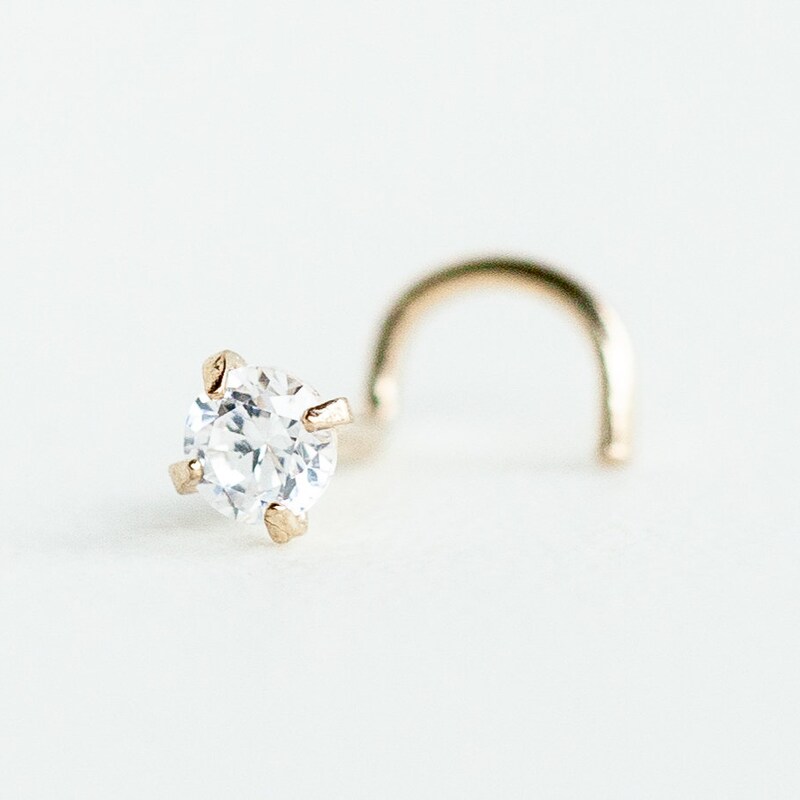 Tiny Nose Stud - Etsy