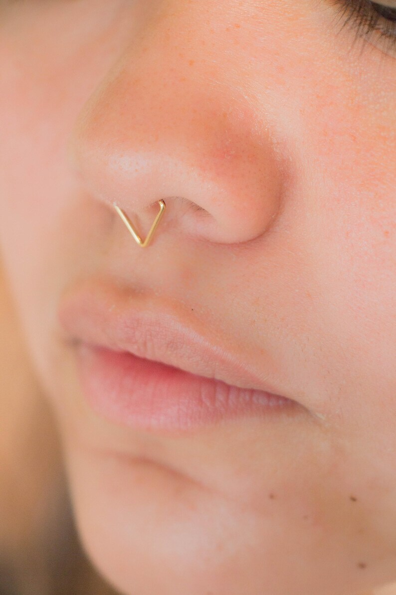 Bull Ring Cow Piercing Septum Ring Triangle Cartilage - Etsy