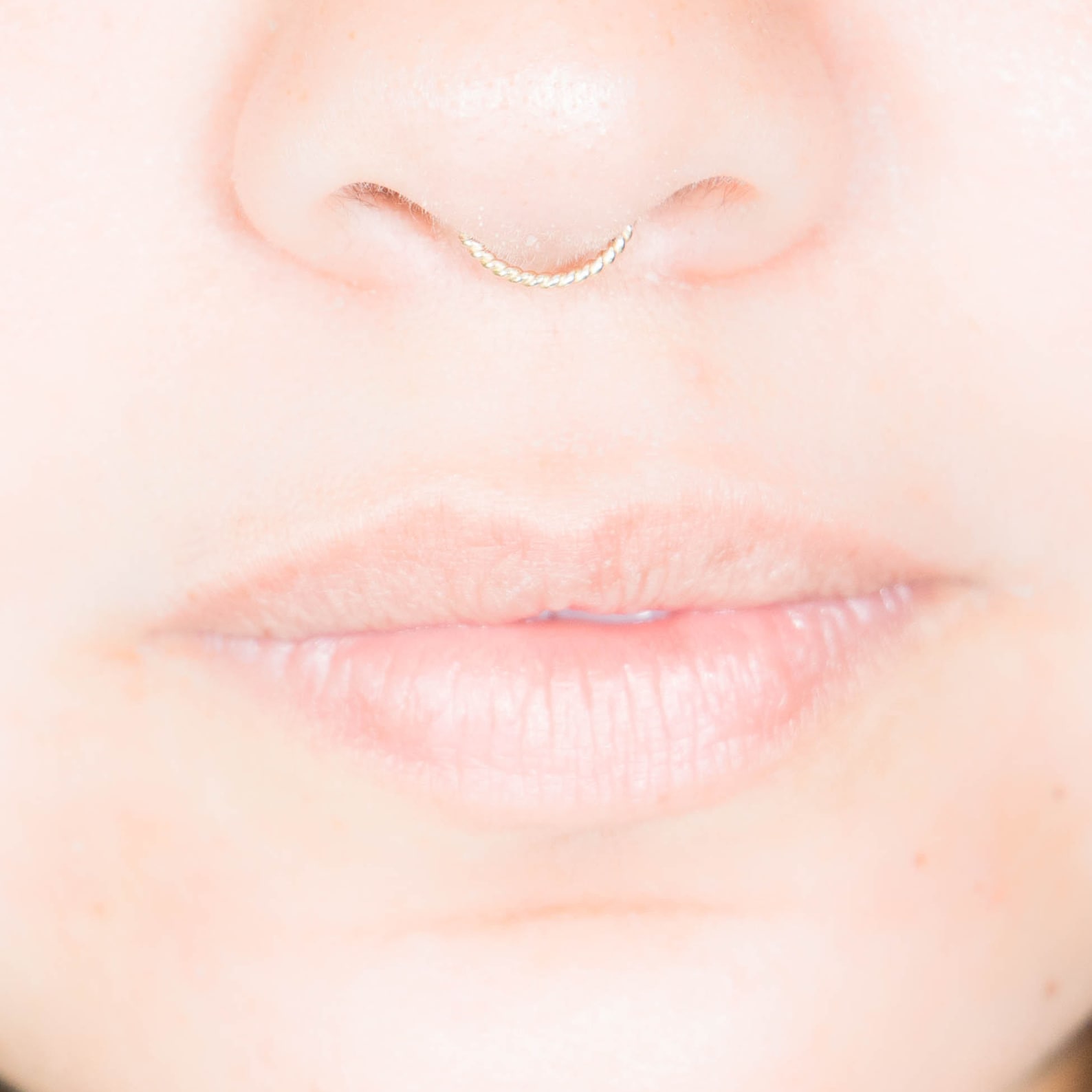 Gold Fill 21g Twisted Septum Bull Ring Twist Cow Nose | Etsy