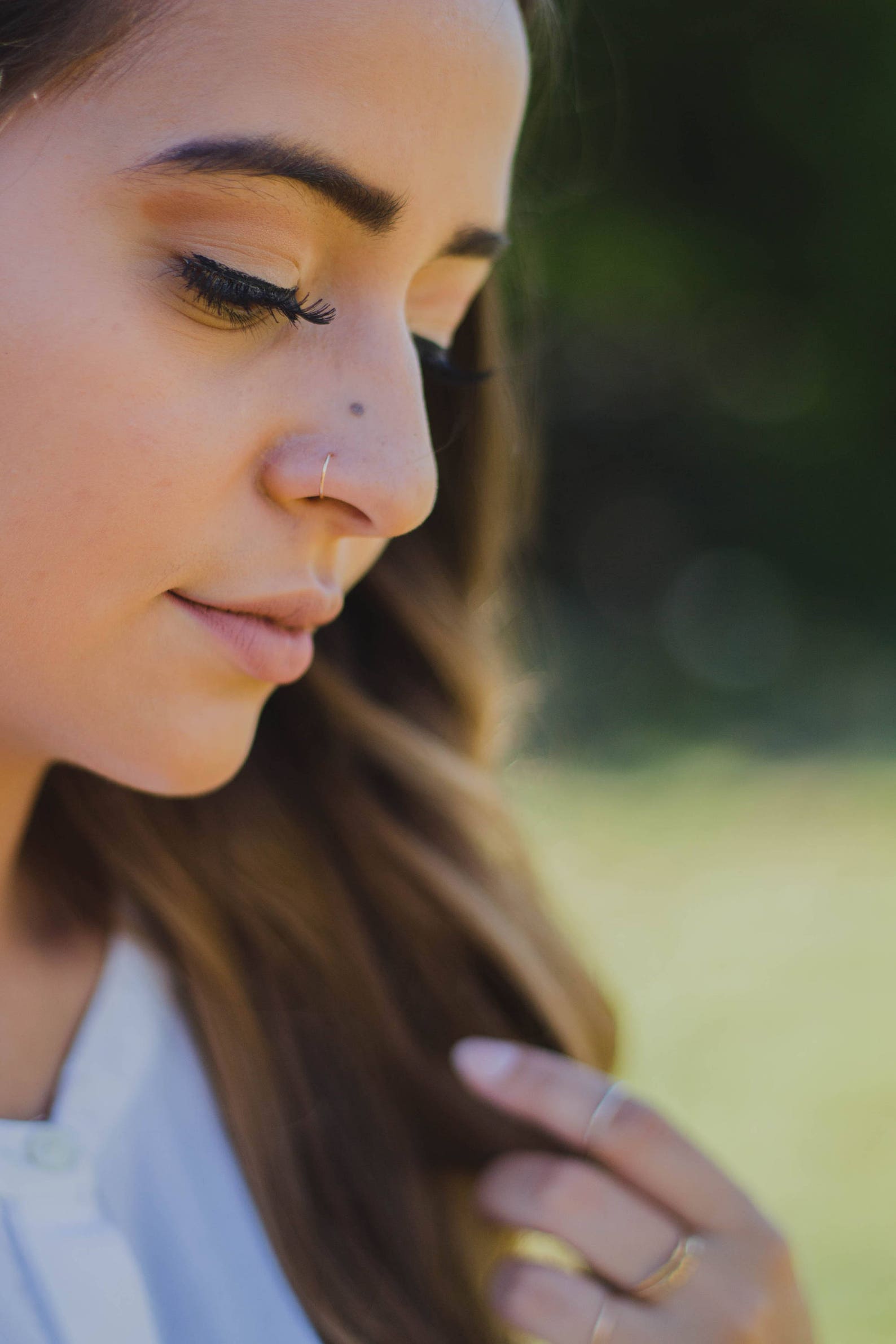 Snug Fitting Nose Ring Hoop Tight 20g Nose Ring Hoop Gold - Etsy