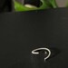 Tiny Fitted Nose Hoop, Twist Rope Wire Nose Ring, Silver Nose Jewelry ...