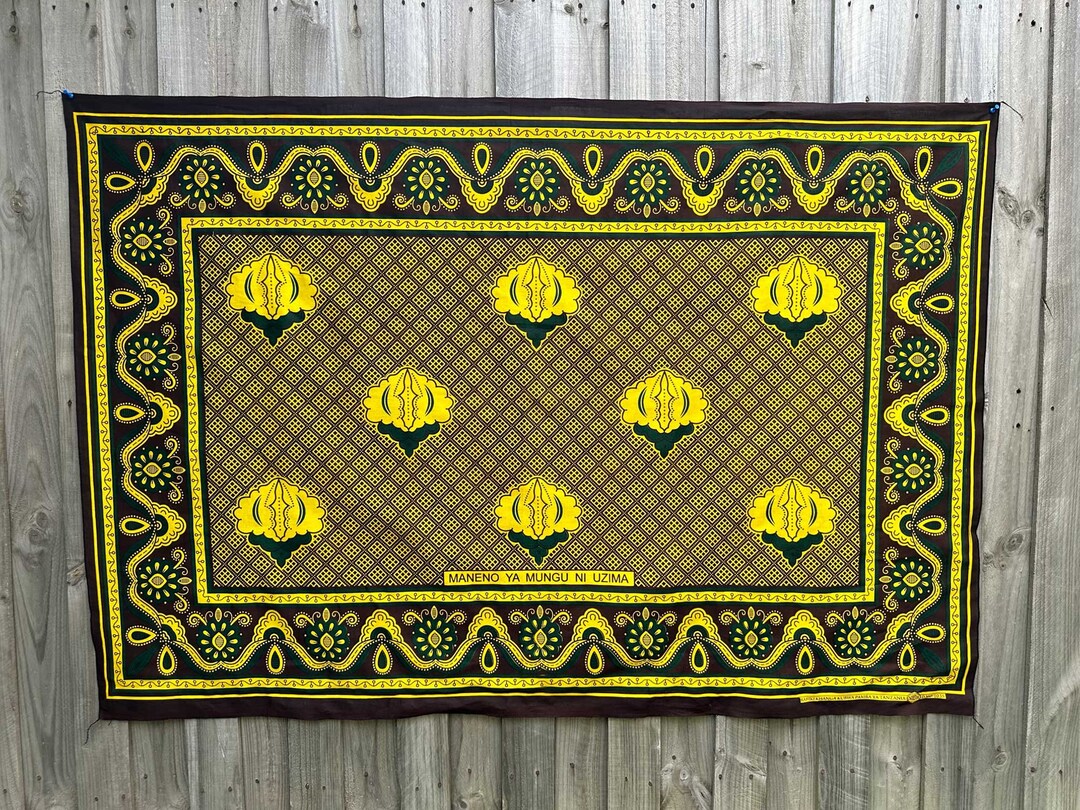 East African Swahili Urafiki Kanga Fabric 24/49 - Etsy