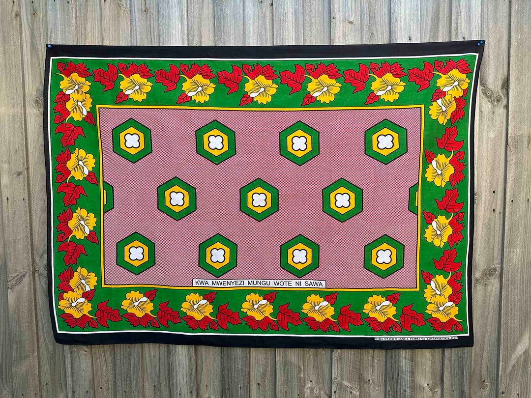 East African Nida Swahili Khanga Fabric 24/05 - Etsy