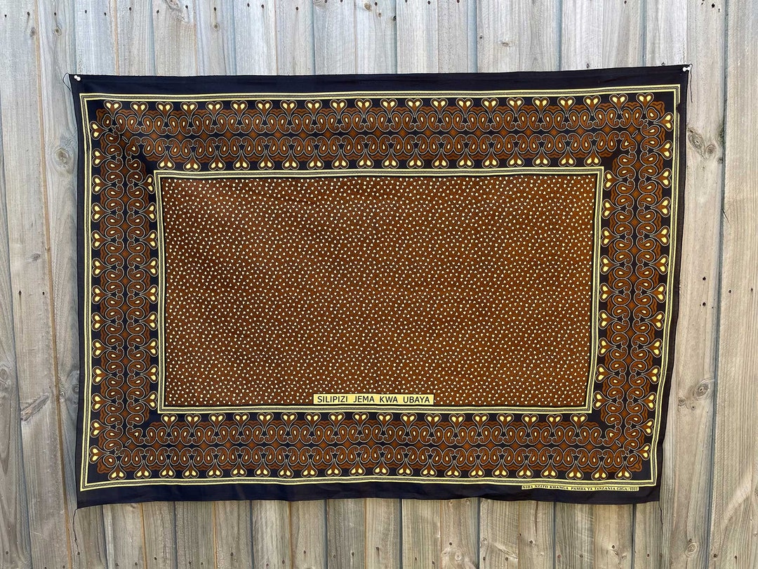 East African Nida Swahili Khanga Fabric 24/33 - Etsy
