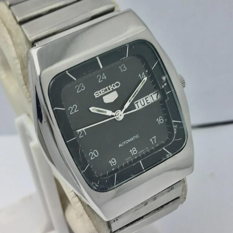 Seiko 5 Automatic Railway Time TV Shape 6309-5710 Day/date Men’s Watch ...