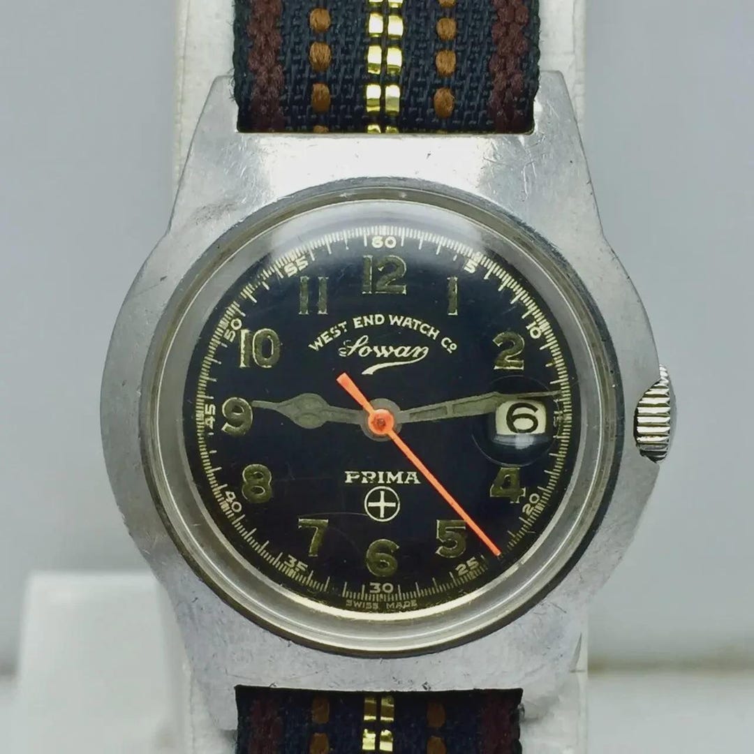 West End Watch Co Sowar Prima Military Manual Winding Vintage Men’s ...