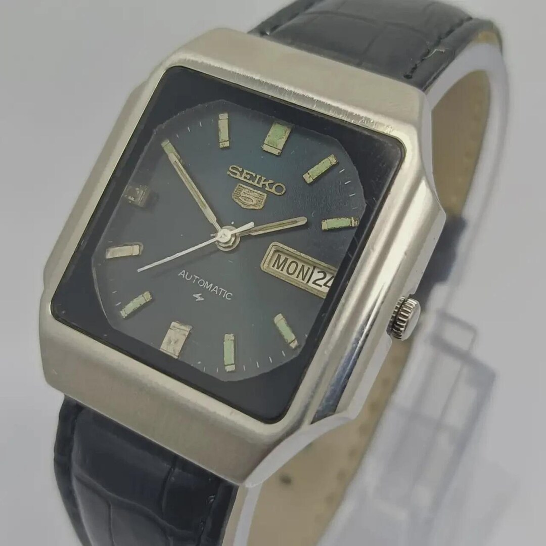 Seiko 5 Automatic 6349-533A Day/date Dark Green Dial Vintage Men’s ...