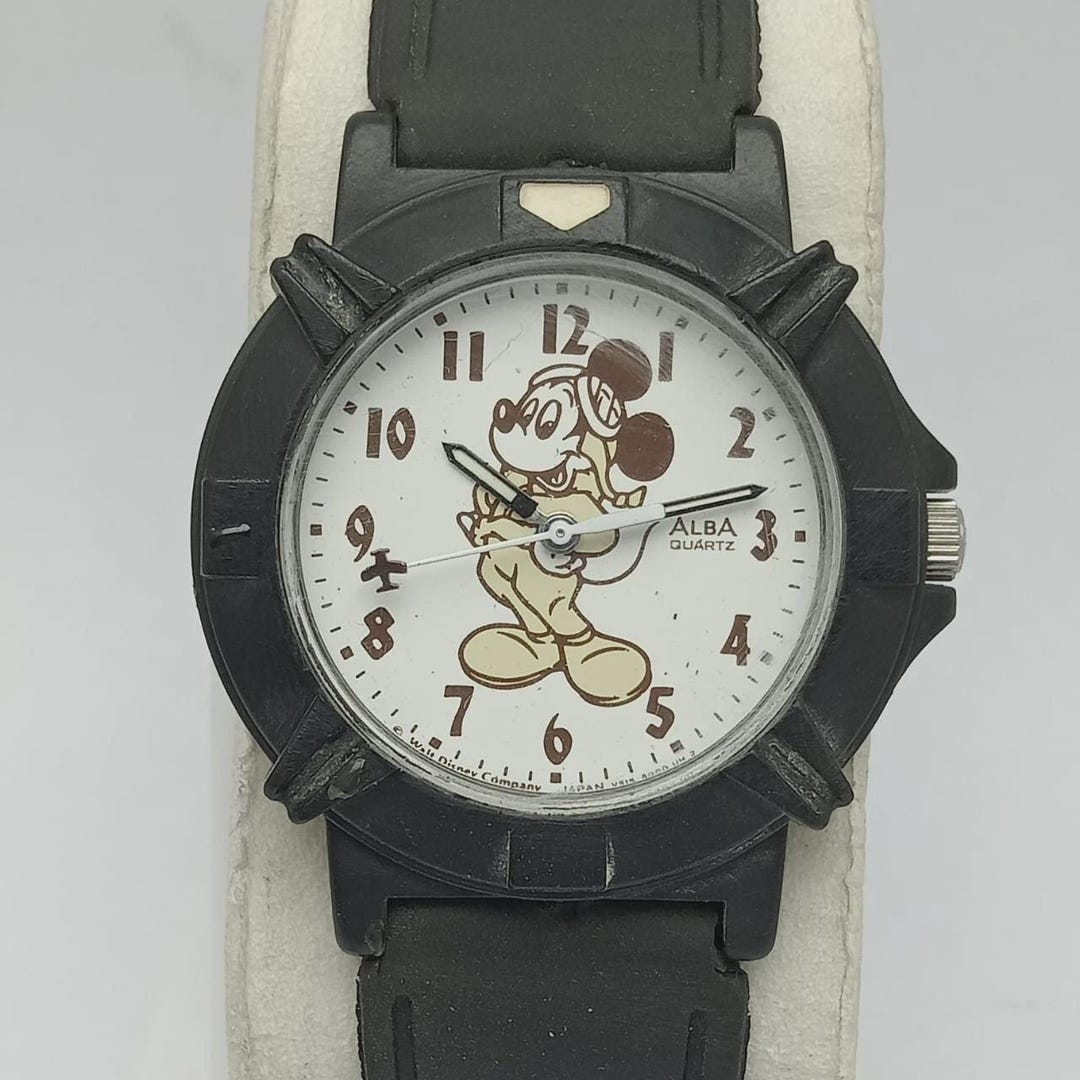 Seiko Alba Mickey Mouse Disney V515-6A80 Quartz Kids Watch - Etsy