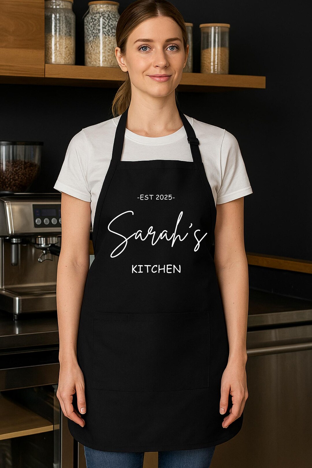 Personalized Name Apron – Custom Chef & Mom Apron Baking Gift ...