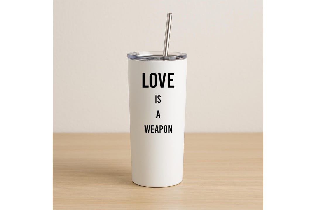 Love is a Weapon Decal – Christian Vinyl Sticker for Water Bottles ...