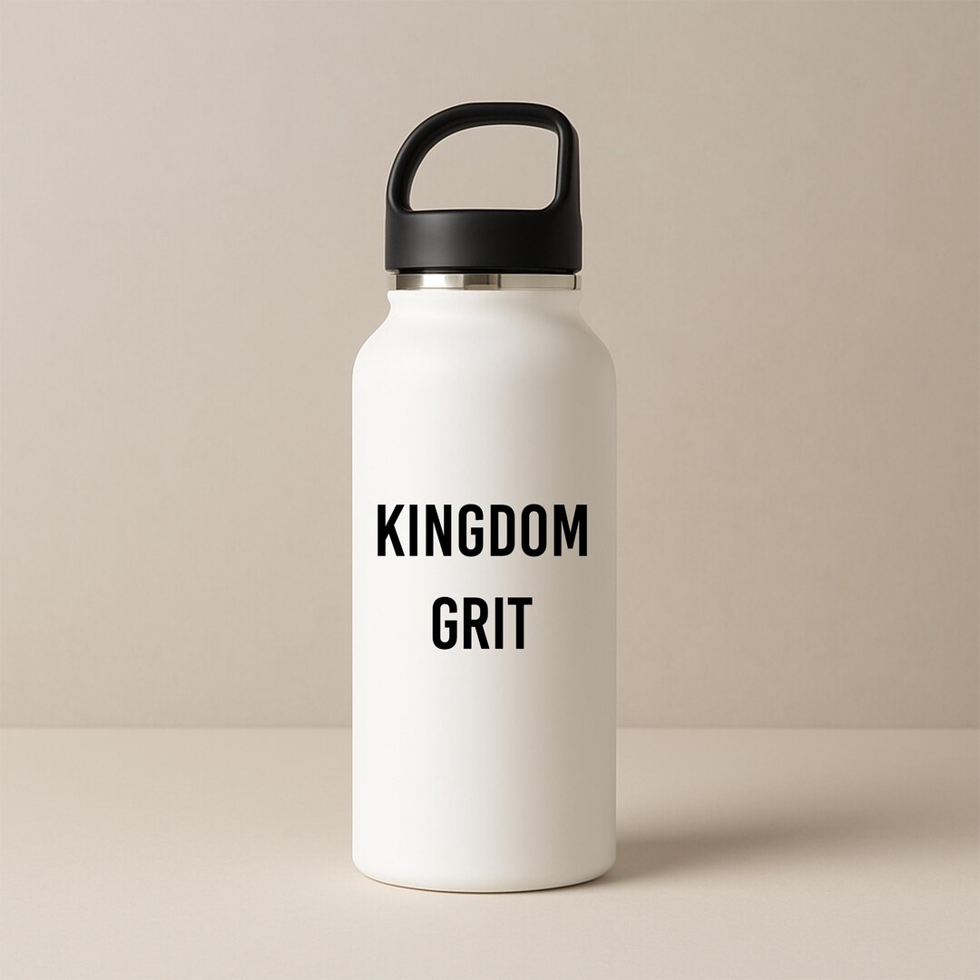 Kingdom Grit Decal – Christian Vinyl Sticker for Water Bottles, Laptops ...