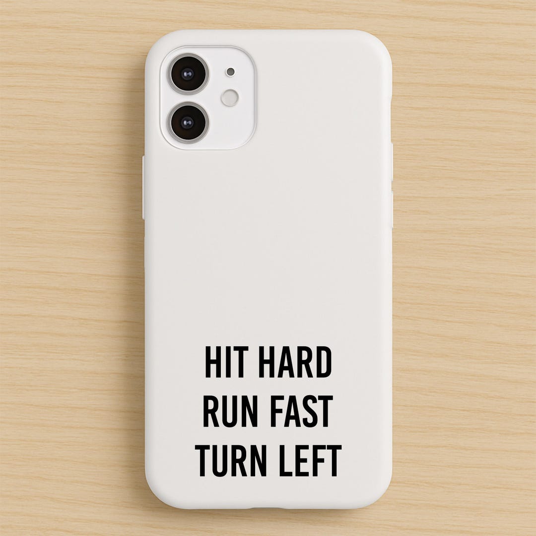 Hit Hard Run Fast Turn Left Decal | Softball Baseball Vinyl Sticker ...