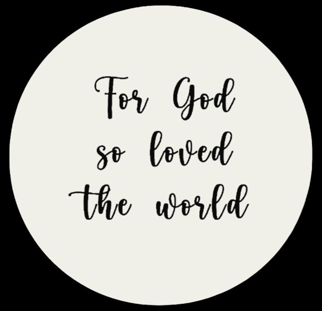 For God so Loved the World Coaster Set • John 3:16 Coasters • Christian ...