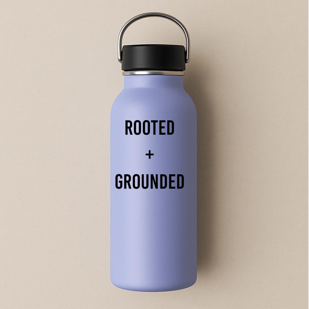 Rooted + Grounded Decal – Christian Vinyl Sticker for Water Bottles ...