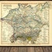 Germany Map Historical Map Reproduction on Paper or Canvas - Etsy