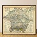 Germany Map - Historical Map Reproduction on Paper or Canvas - Etsy