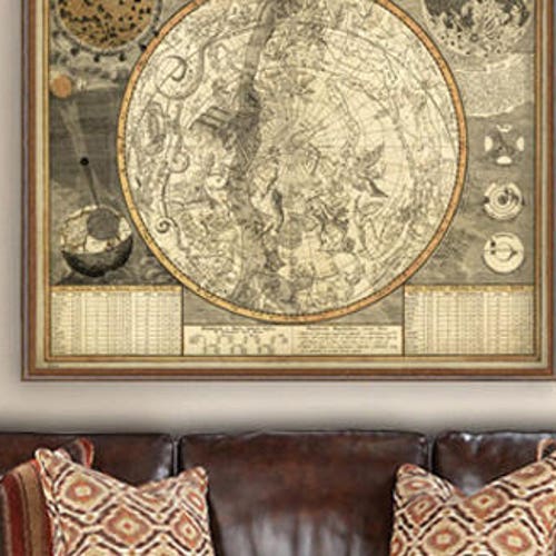 Celestial Map Astrology Map Poster Large Constellation Map - Etsy