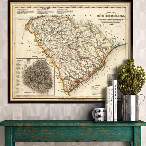 South Carolina Print - Etsy